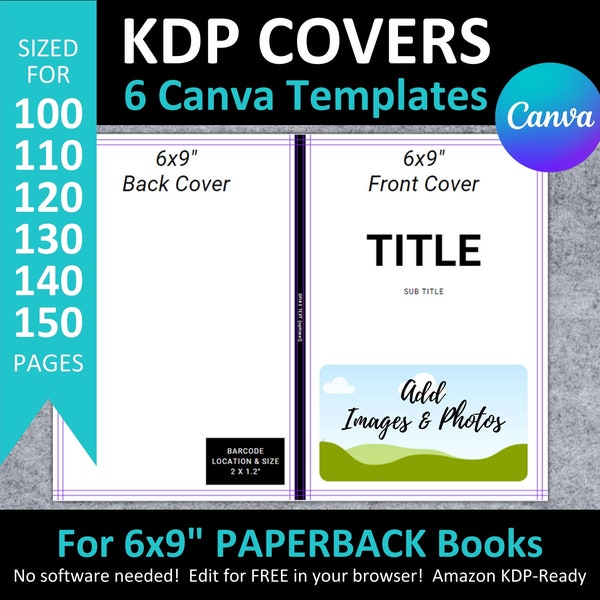 Kdp Book Cover 6x9 - Etsy