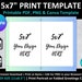 5x7 Portrait CARD Printing CANVA Template Printable - Etsy