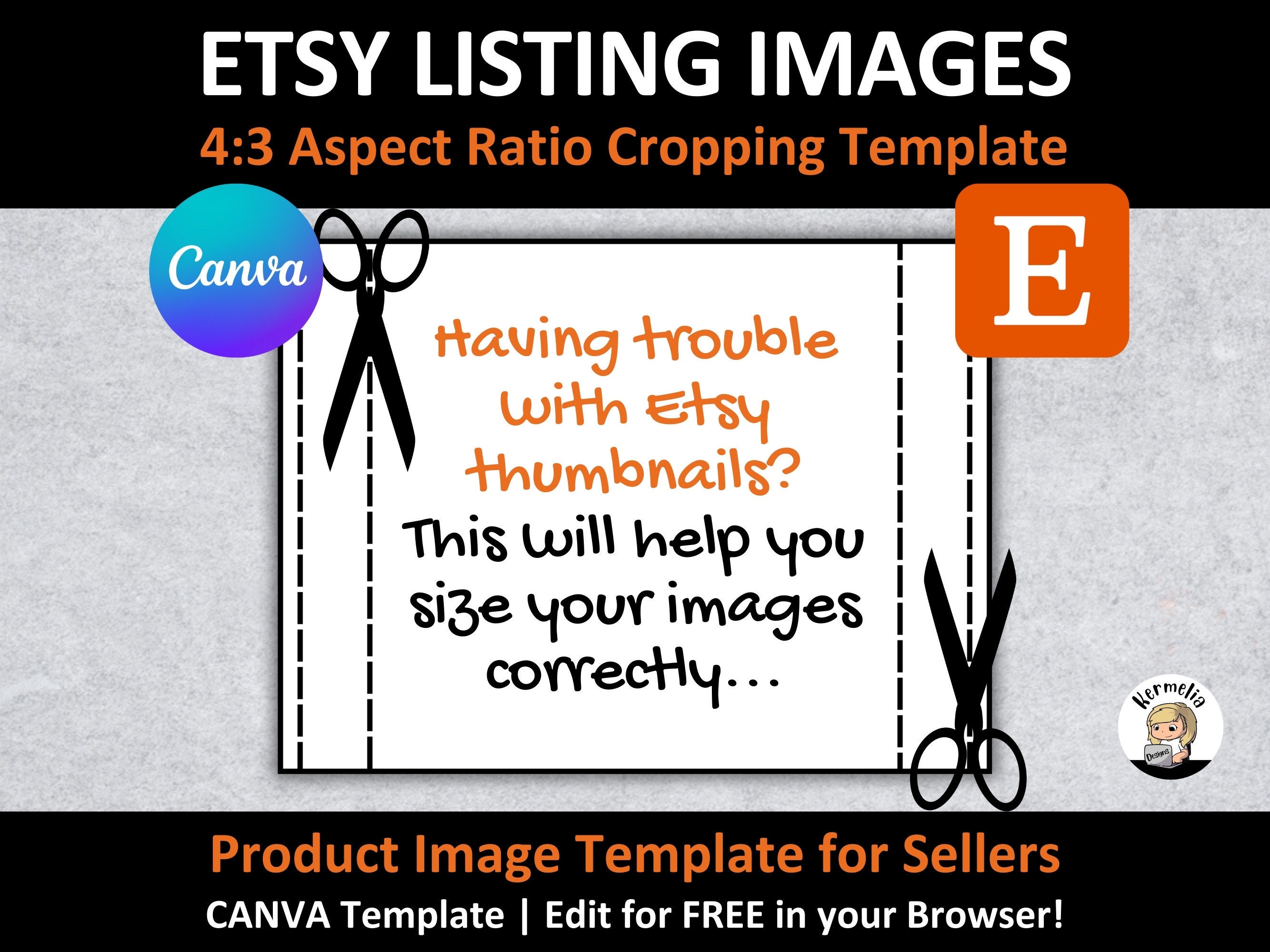 2024 ETSY Image Template for Product Listings CANVA Cropping Template ...