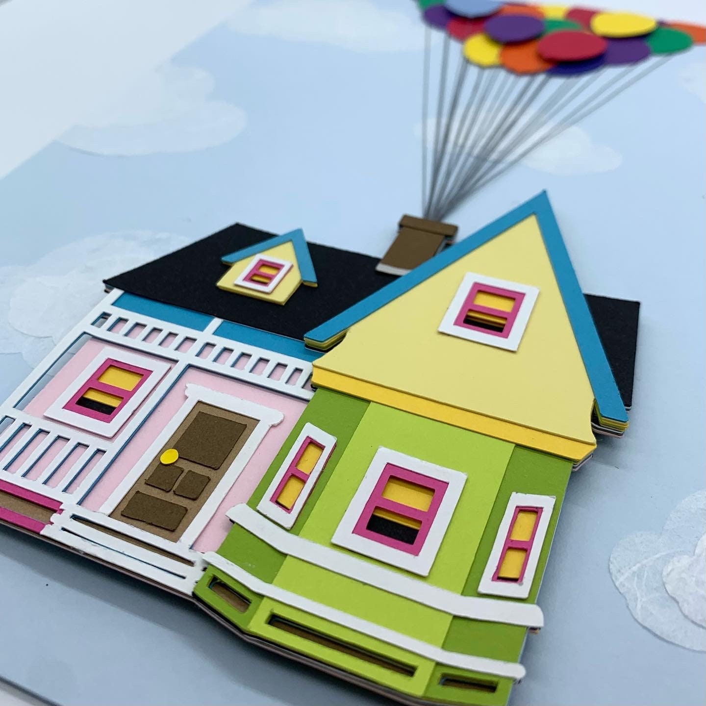 Up Layered Paper Art 3D Paper Wall Art Disney Paper Art | Etsy