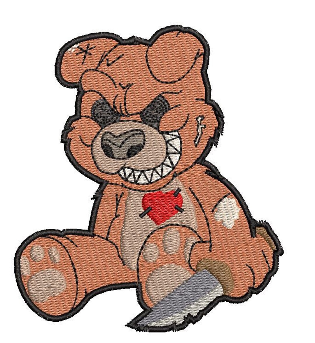 Freddy Teddy Embroidery Design Five Nights at Freddy's 4x4 Hoop - Etsy