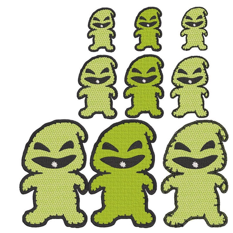 Oogie Boogie Mini Embroidery Designs 3 Different Designs. 3 Sizes . Jef ...