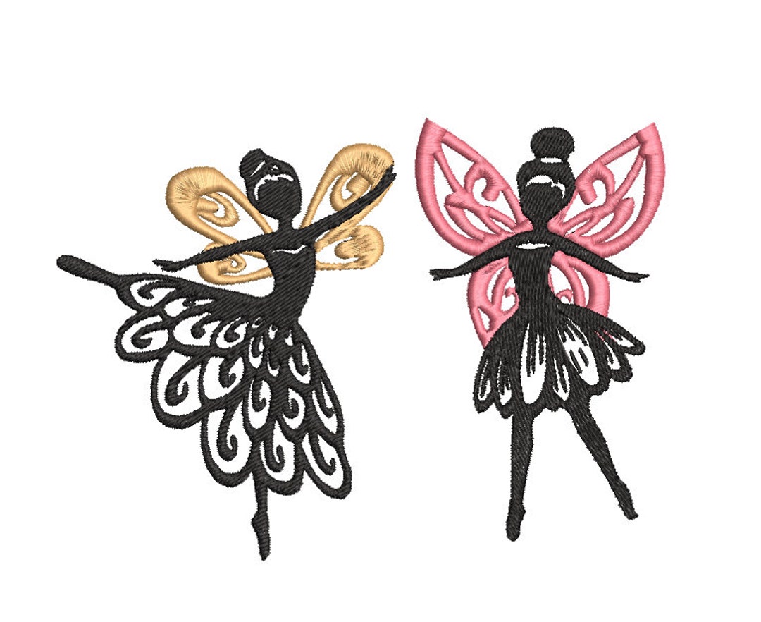Fairies 4x4 Beautiful Easy Embroidery Design - Etsy
