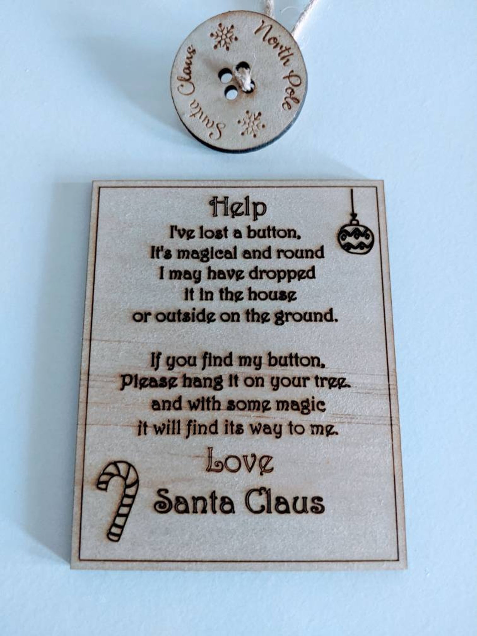Santa Lost Button File Laser Cut Files Digital Svg Dxf - Etsy