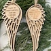 In Memory Angel Wing File - 26 Name Options - Laser Cut Files Svg, Dxf ...