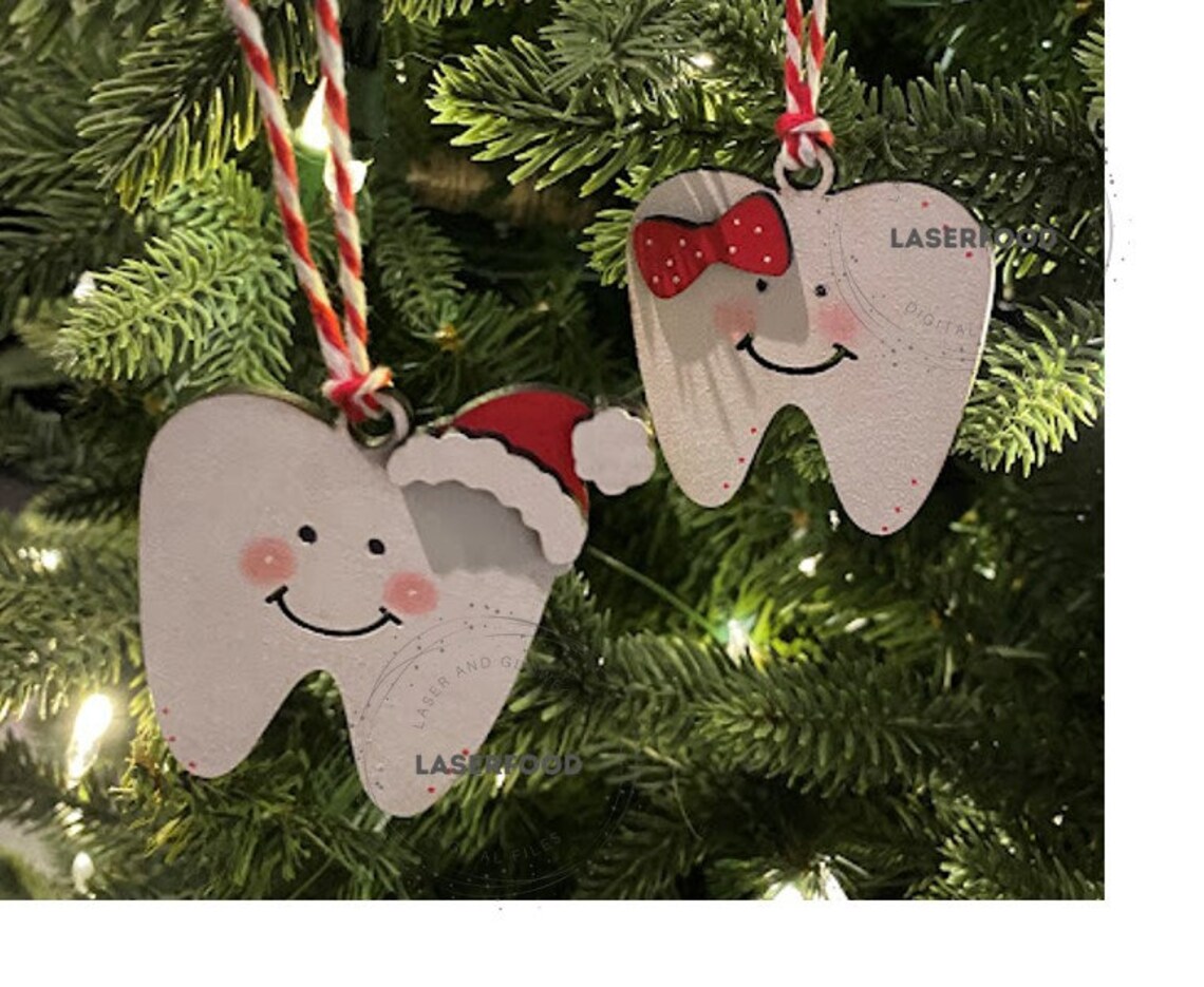 Christmas Tooth Paint Kit SVG for Dentists - Laser Cut Files Digital ...