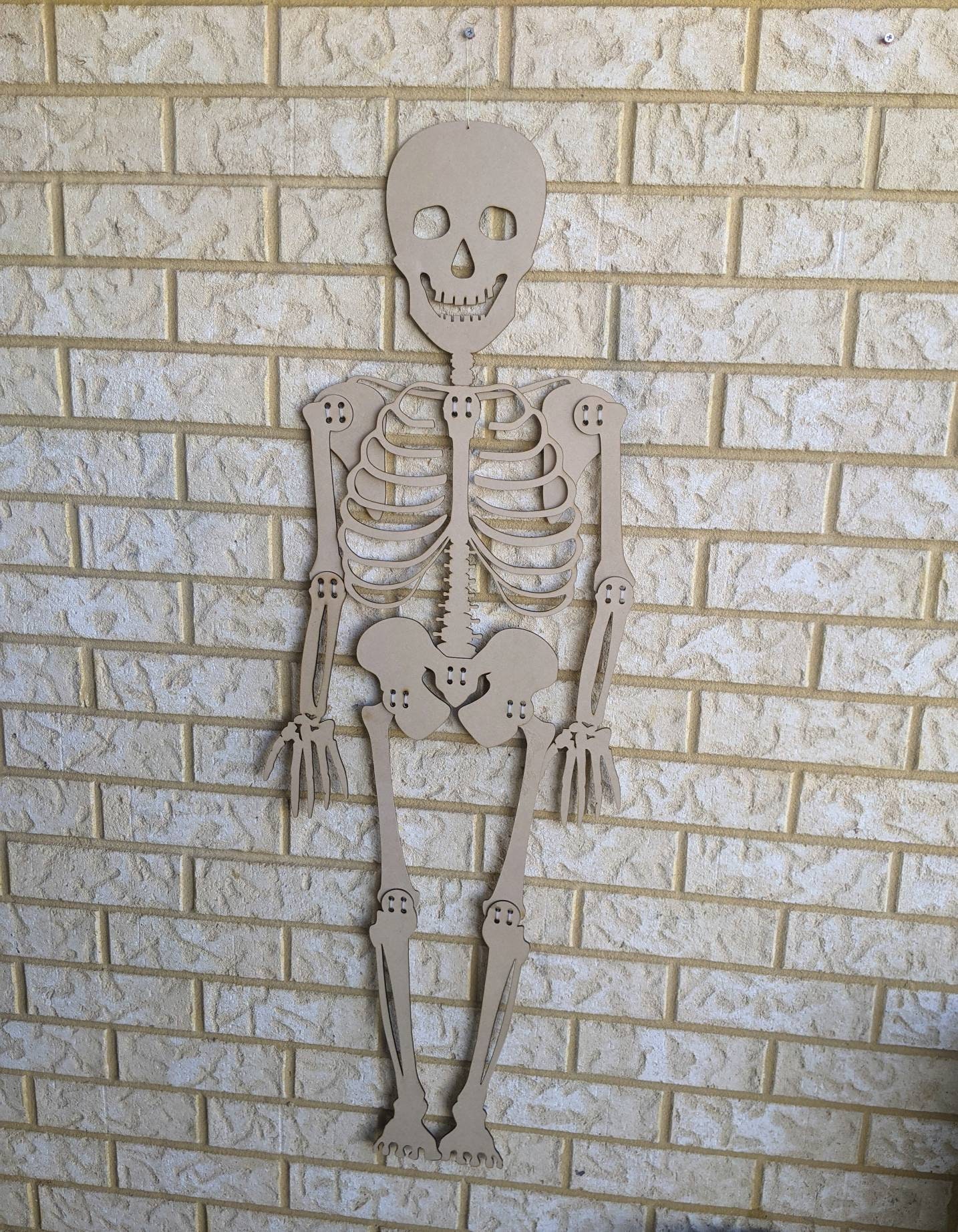 Halloween Skeleton File Laser Cut Human Bones to Assemble | Etsy