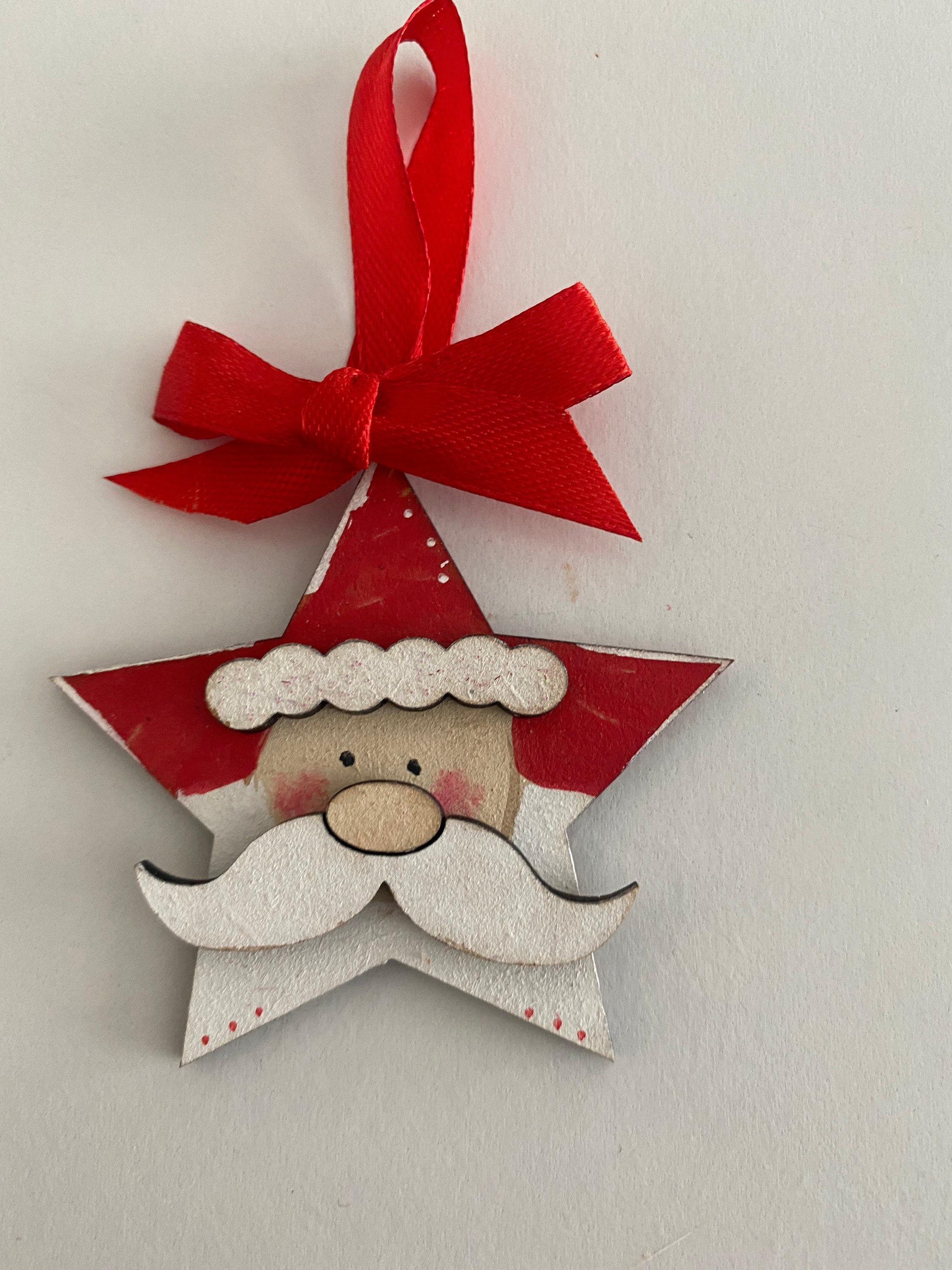 Christmas Santa Star Paint Kit SVG File - Laser Cut Files Digital Files ...