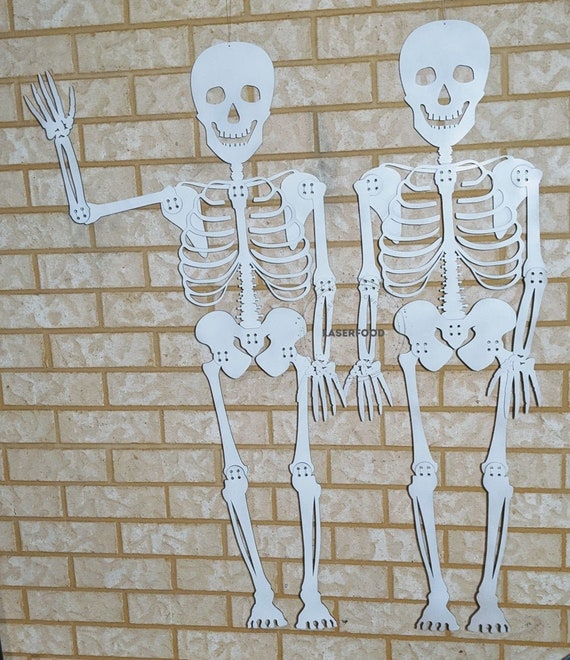 Halloween Skeleton File Laser Cut Human Bones to Assemble | Etsy