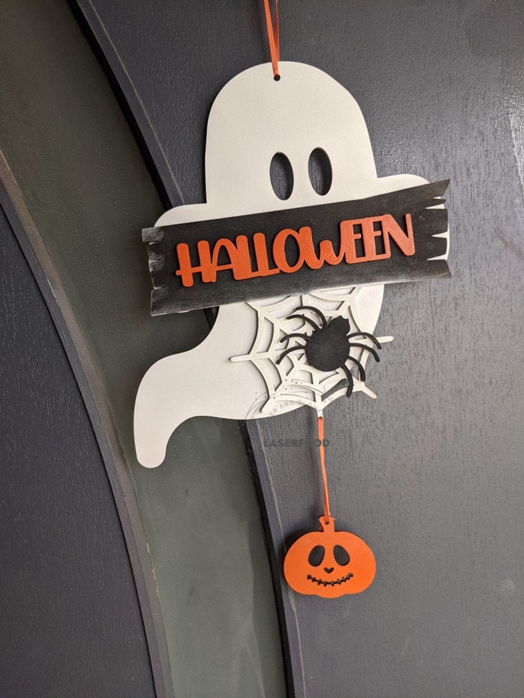 Halloween Ghost Door Plaque or Sign, File for DIY Kit - Digital Files ...