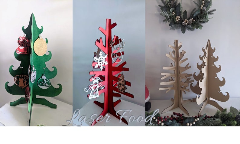 Christmas Tree Decoration Tabletop Display for Baubles and - Etsy