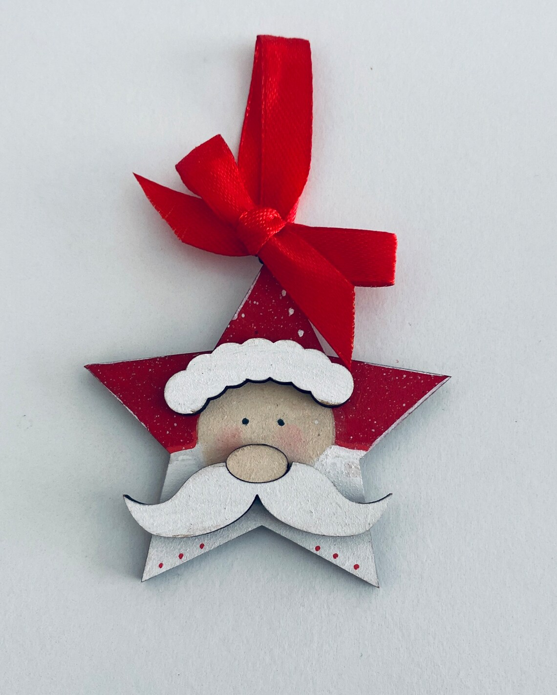 Christmas Santa Star Paint Kit SVG File Laser Cut Files - Etsy