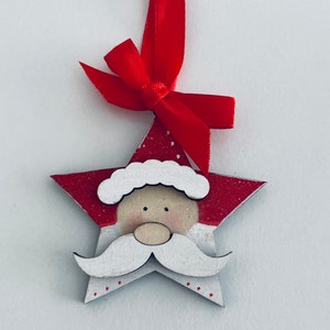 Christmas Santa Star Paint Kit SVG File - Laser Cut Files Digital Files ...