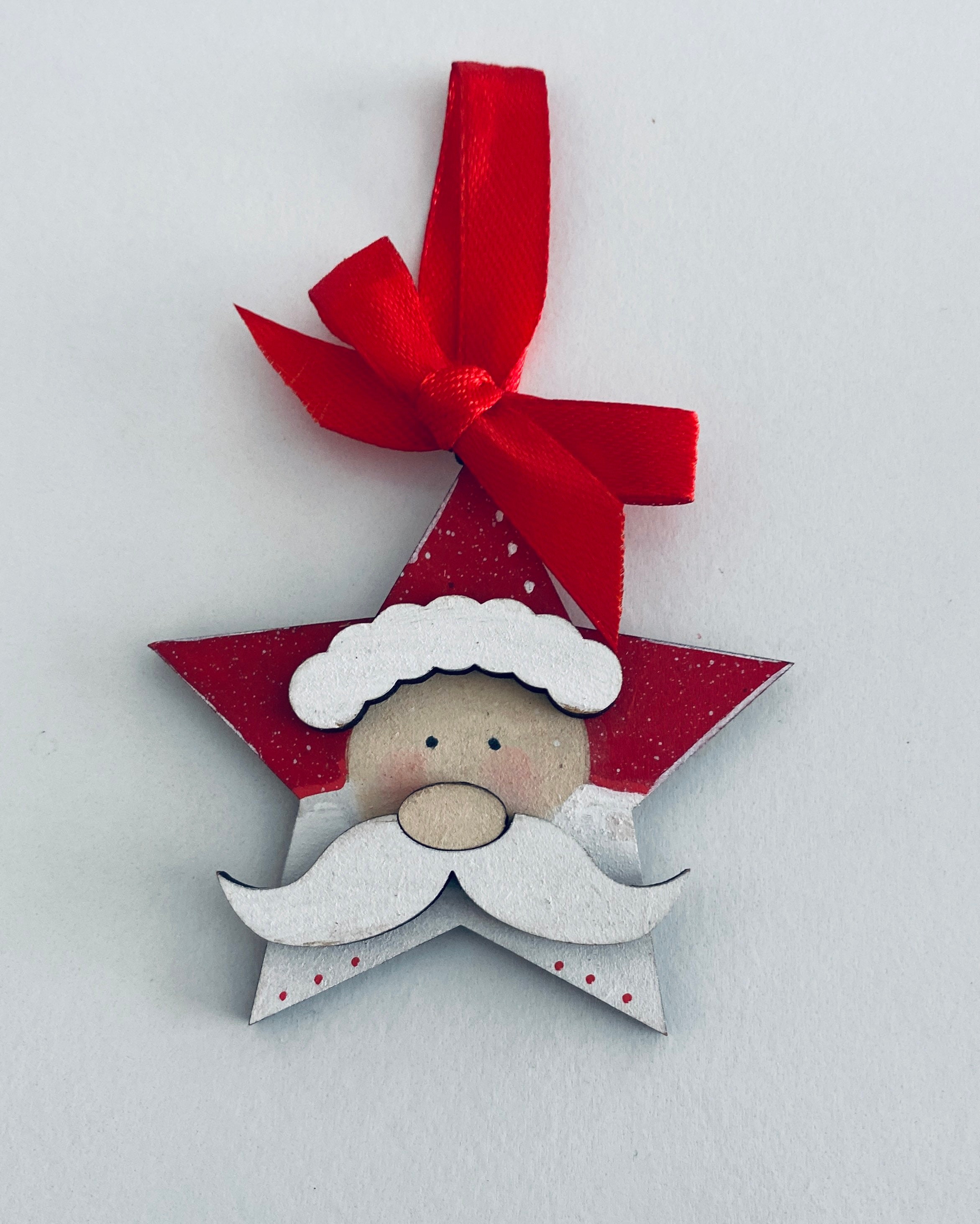 Christmas Santa Star Paint Kit SVG File - Laser Cut Files Digital Files ...