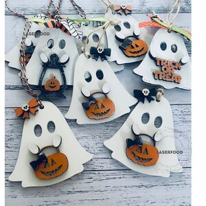 Ghost Holding Lantern, Pumpkin, Trick or Treat, Halloween - Digital ...