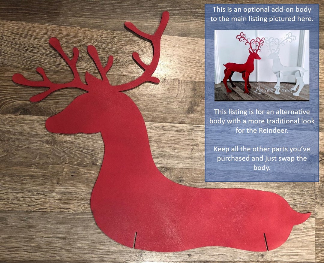 Traditional Reindeer Body - Optional Add-on for Existing Reindeer ...