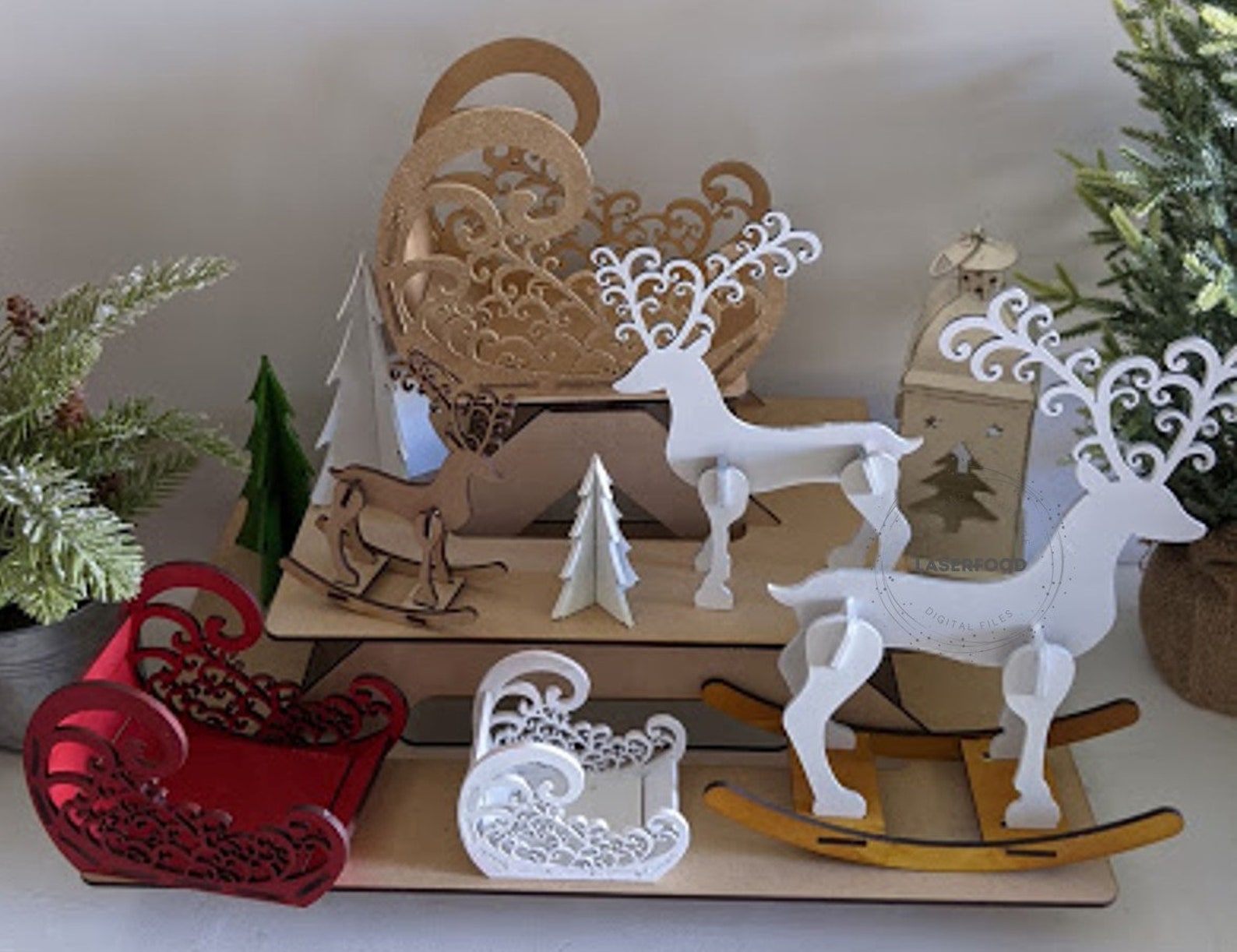 Tiered Tray Display Shelves for All Seasons Market Prop | Etsy