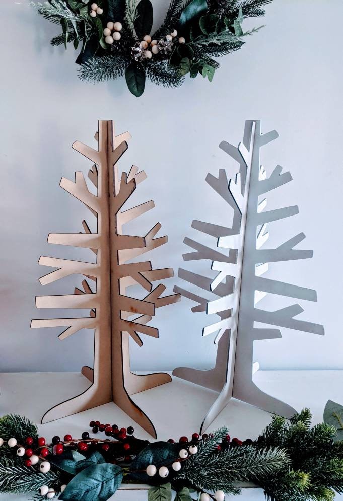 Christmas Tree Decoration - Tabletop Display for Baubles and Ornaments ...
