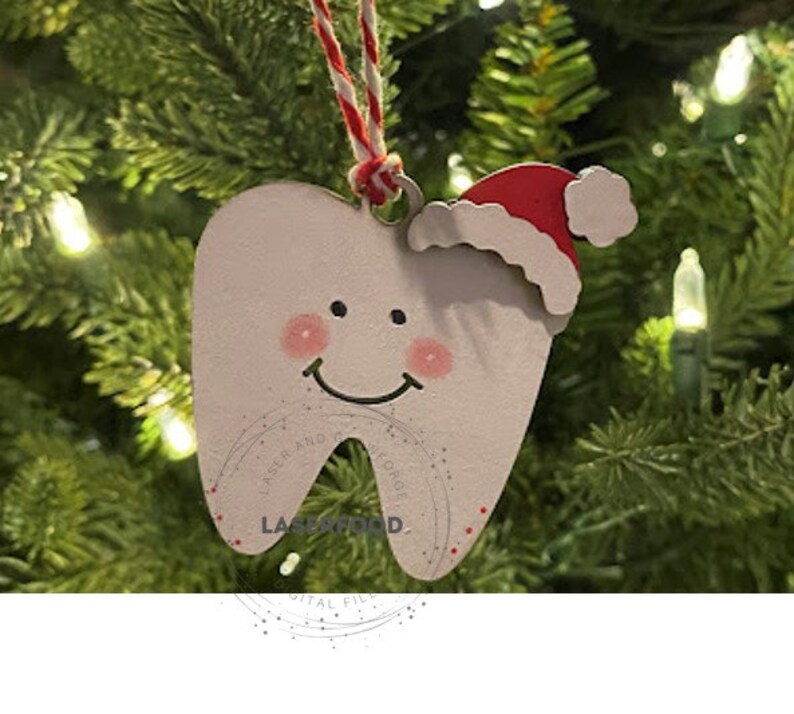 Christmas Tooth Paint Kit SVG for Dentists - Laser Cut Files Digital ...