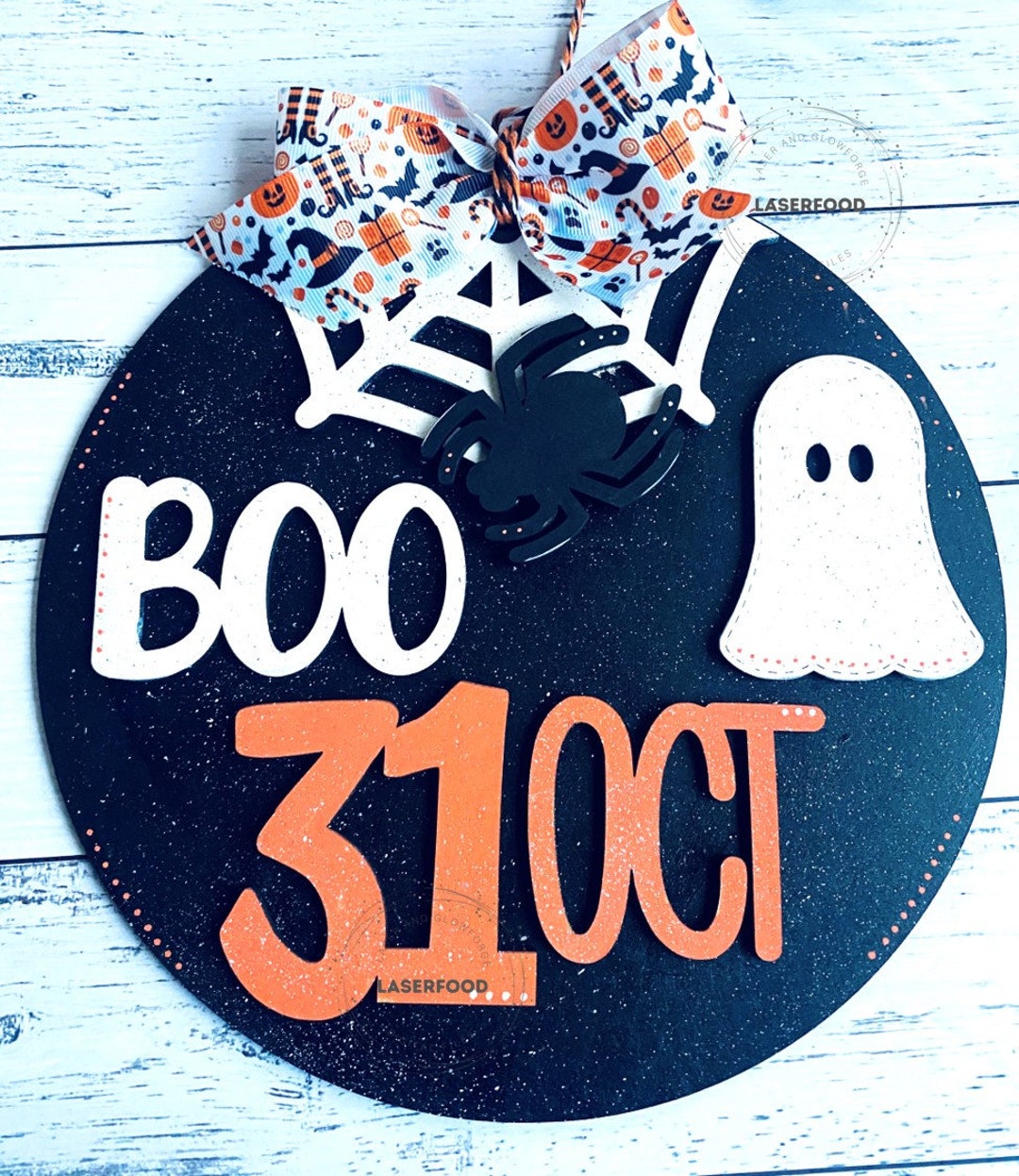 Halloween Ghost Door Plaque or Sign Paint Kit SVG File - Digital Files ...