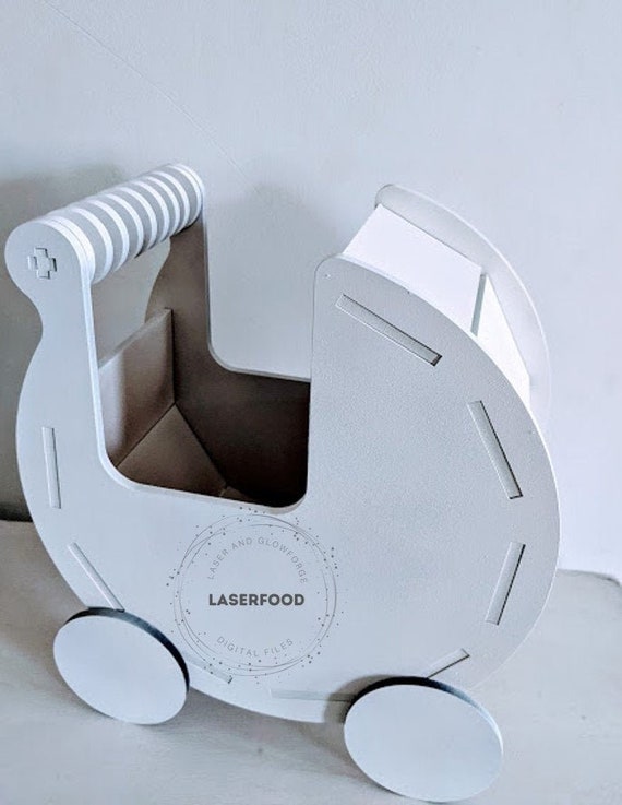 Pram for Baby Shower Laser Cut Files for Laser Cutting Using | Etsy