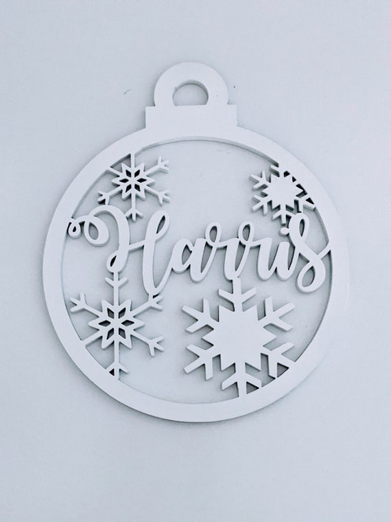 Christmas DIY Bauble File Snowflake Parts Included so You - Etsy