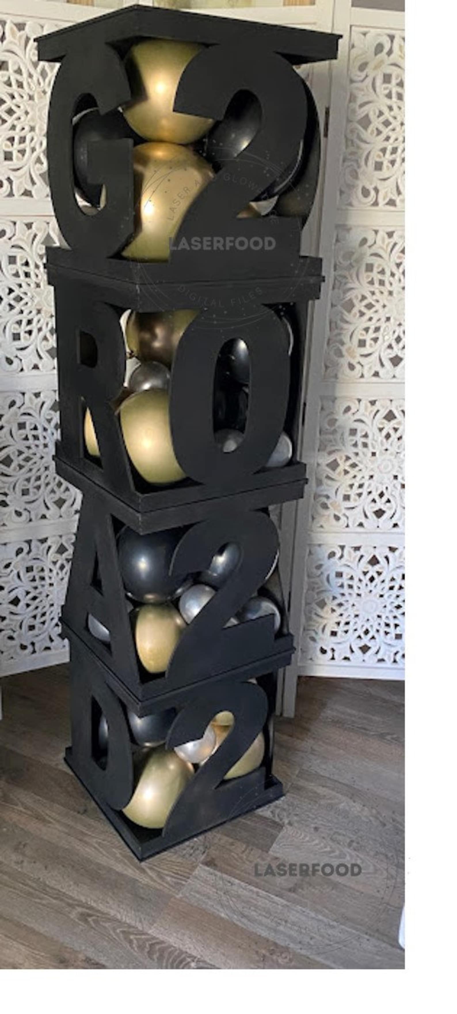 Alphabet Number Cubes 15in Laser Cutting Parties | Etsy