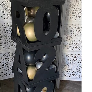 Alphabet + Number Cubes - 15in - Laser Cutting - Parties, Weddings ...