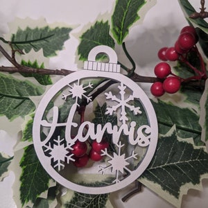 Christmas DIY Bauble File - Snowflake Parts Included so You Can Build ...