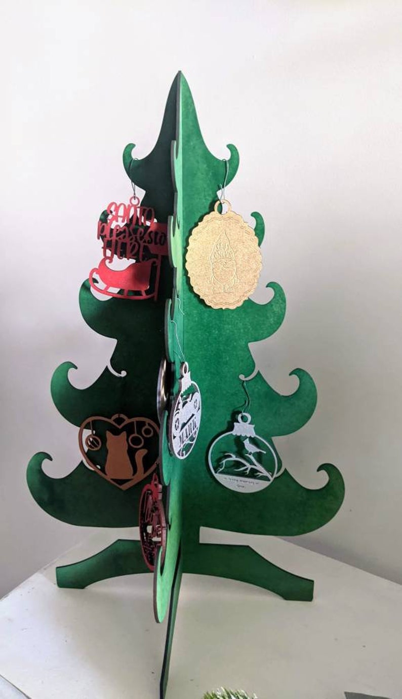 Christmas Tree Decoration Tabletop Display for Baubles and - Etsy
