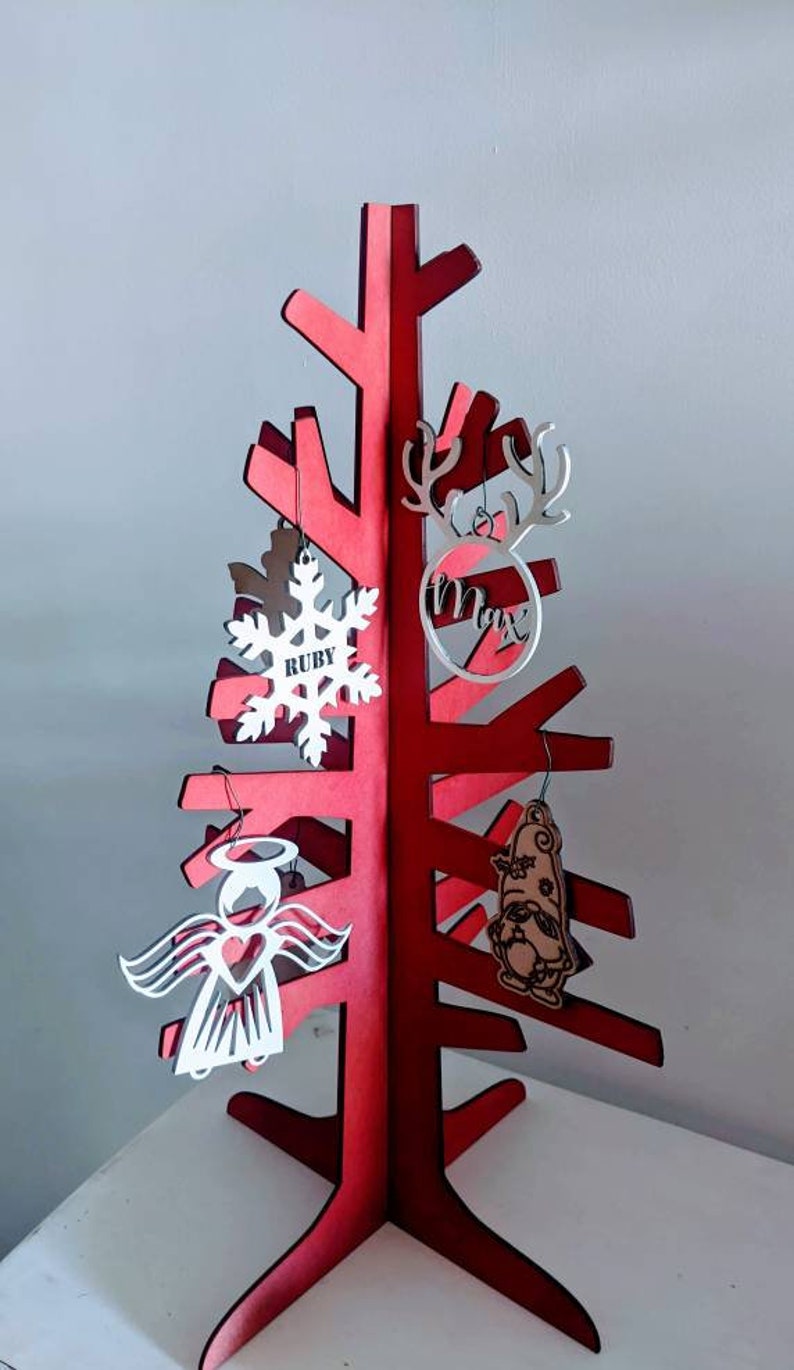 Christmas Tree Decoration - Tabletop Display for Baubles and Ornaments ...