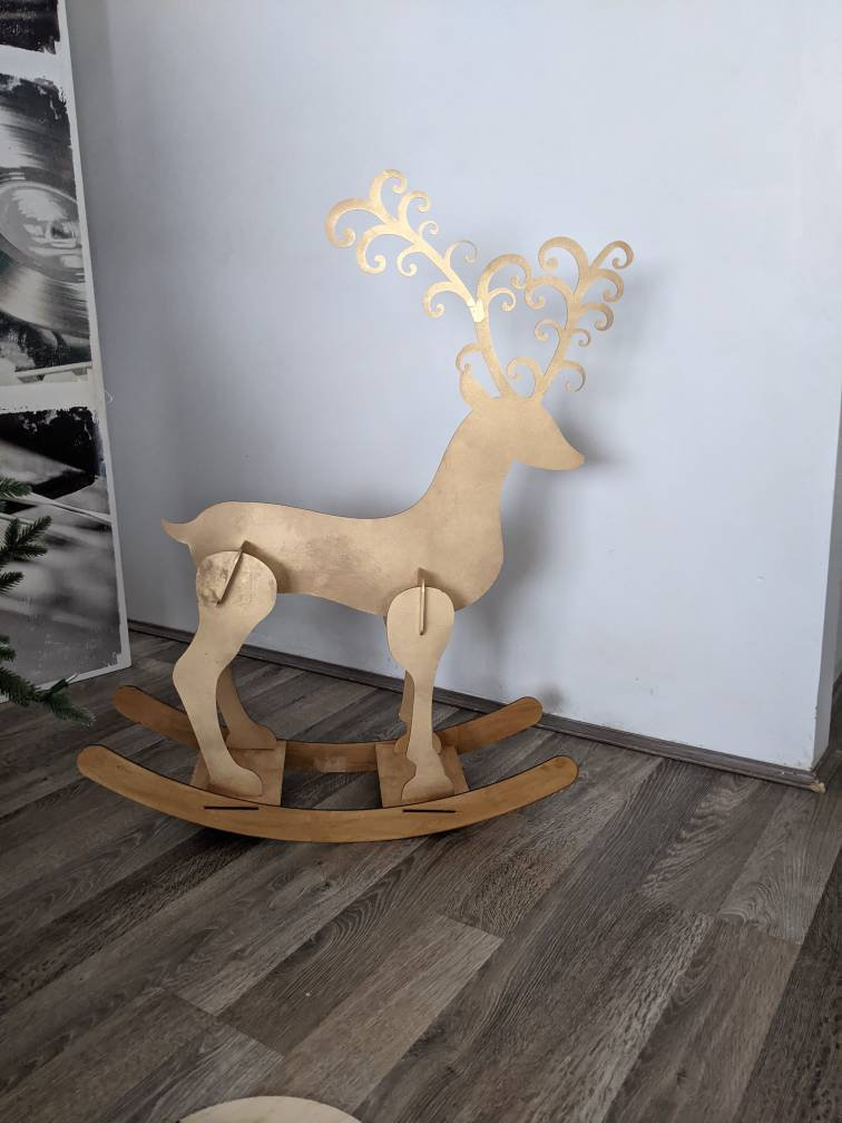 Christmas 3d Reindeer Decoration Laser Cut Files for Crafts - Etsy