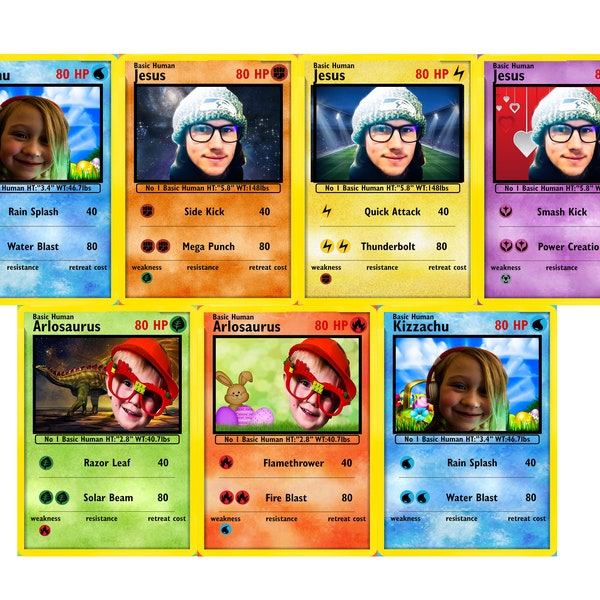 Custom Pokemone Card - Etsy