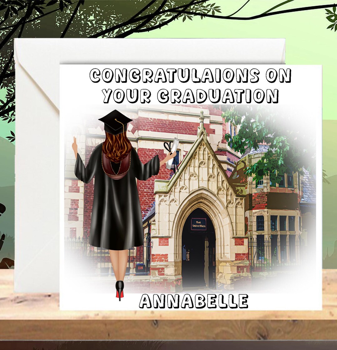 Personalised Graduation Card - Graduated Card - Celebration Card ...