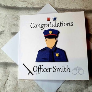 Personalised Police Officer Graduation Card Police Man - Etsy