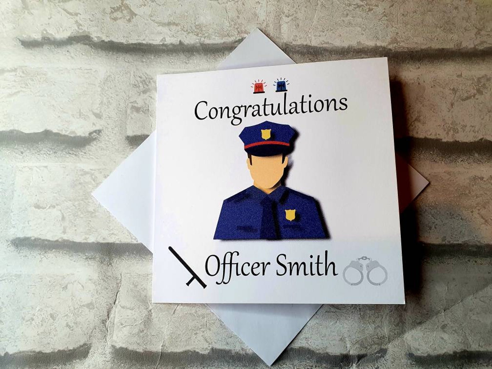 Personalised Police Officer Graduation Card Police Man - Etsy