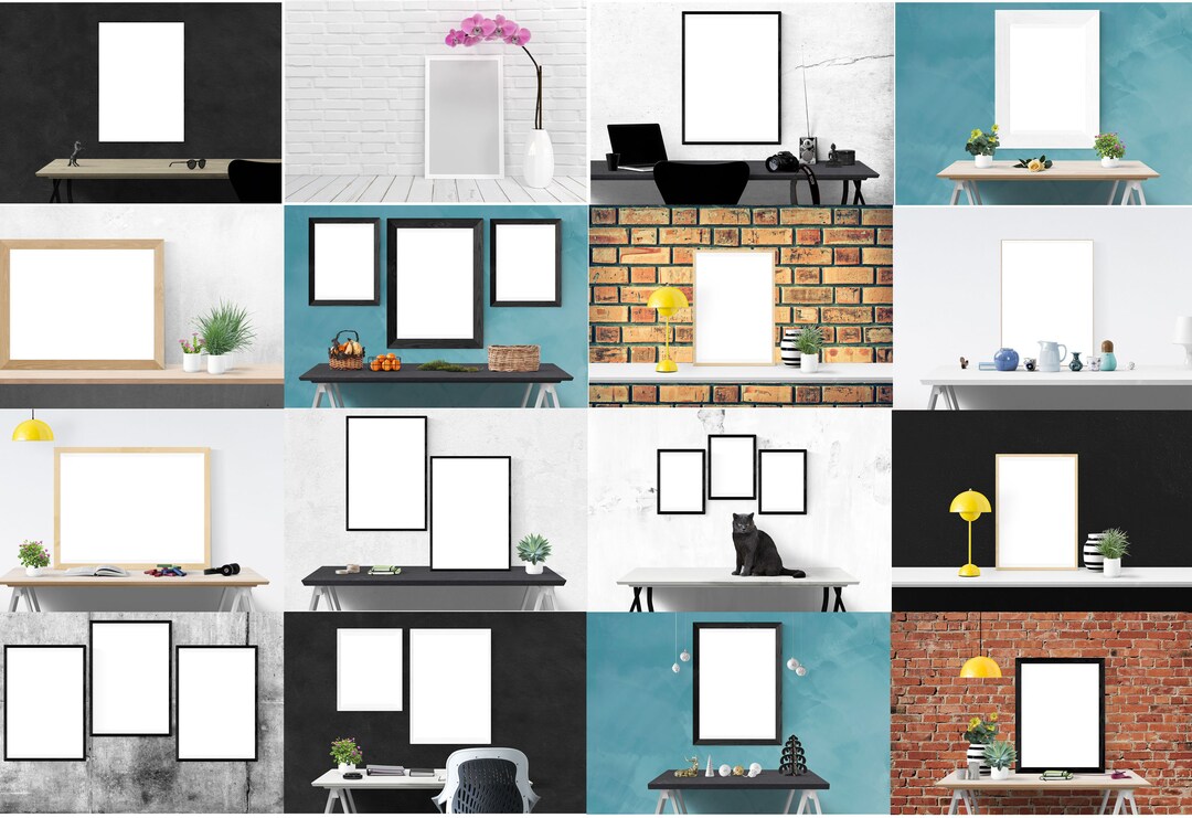 100 Frame Mockups Frame Mock up Bundle Modern Mock up Photograph Styled ...