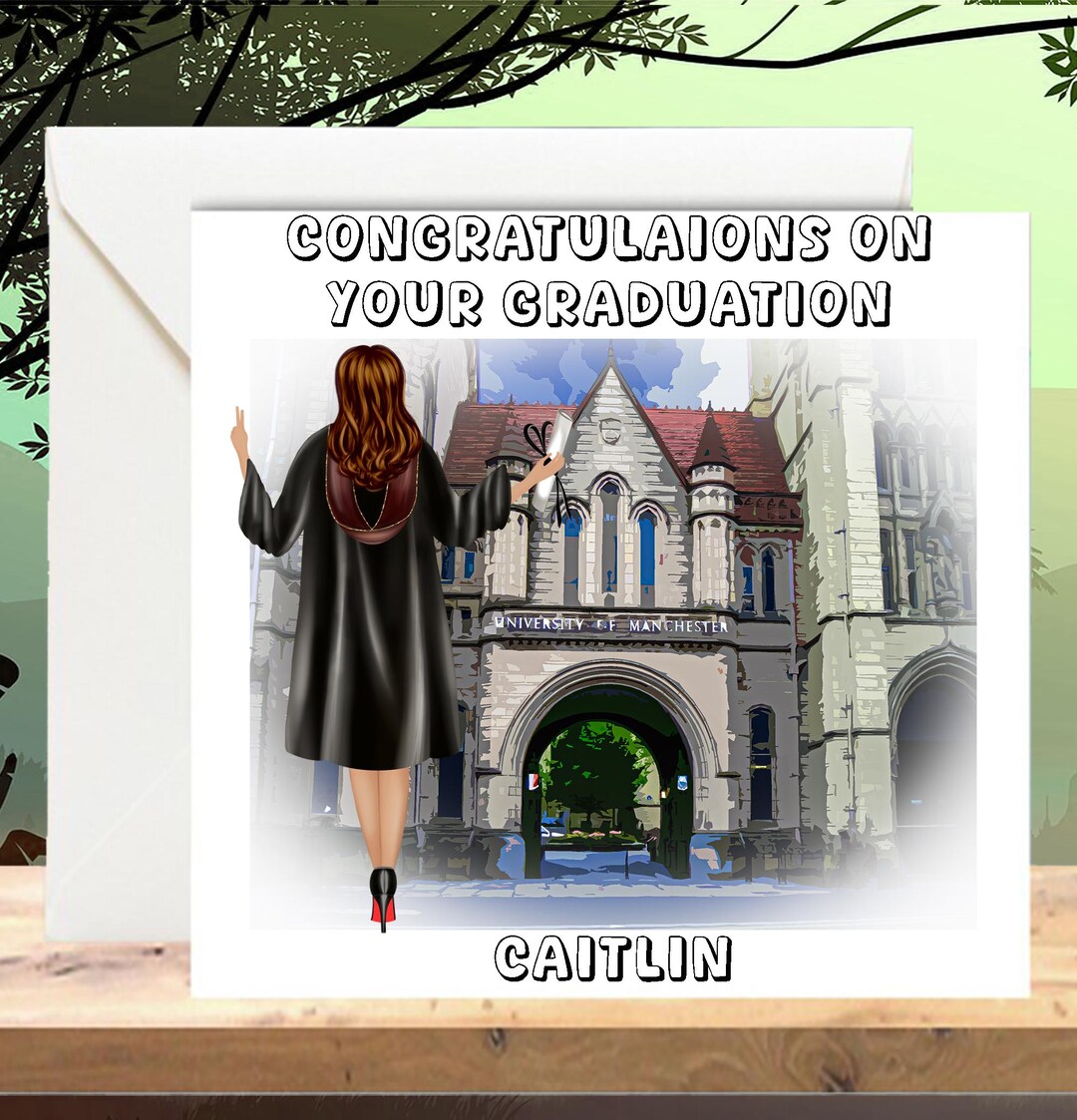 Personalised Graduation Card - Graduated Card - Celebration Card ...
