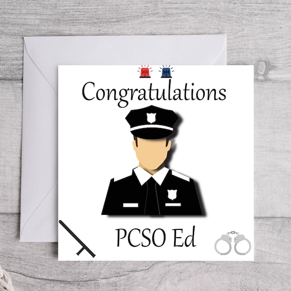 Police Academy Graduation Card - Etsy