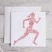 Personalised Runner Card Custom Word Art Card Running - Etsy