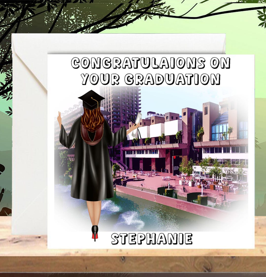 Personalised Graduation Card - Graduated Card - Celebration Card ...