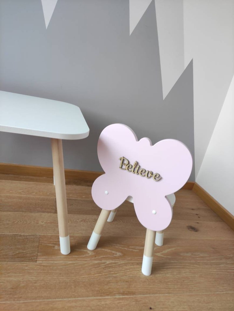 Butterfly Chair and Table Set Toddler Table Set Montessori | Etsy