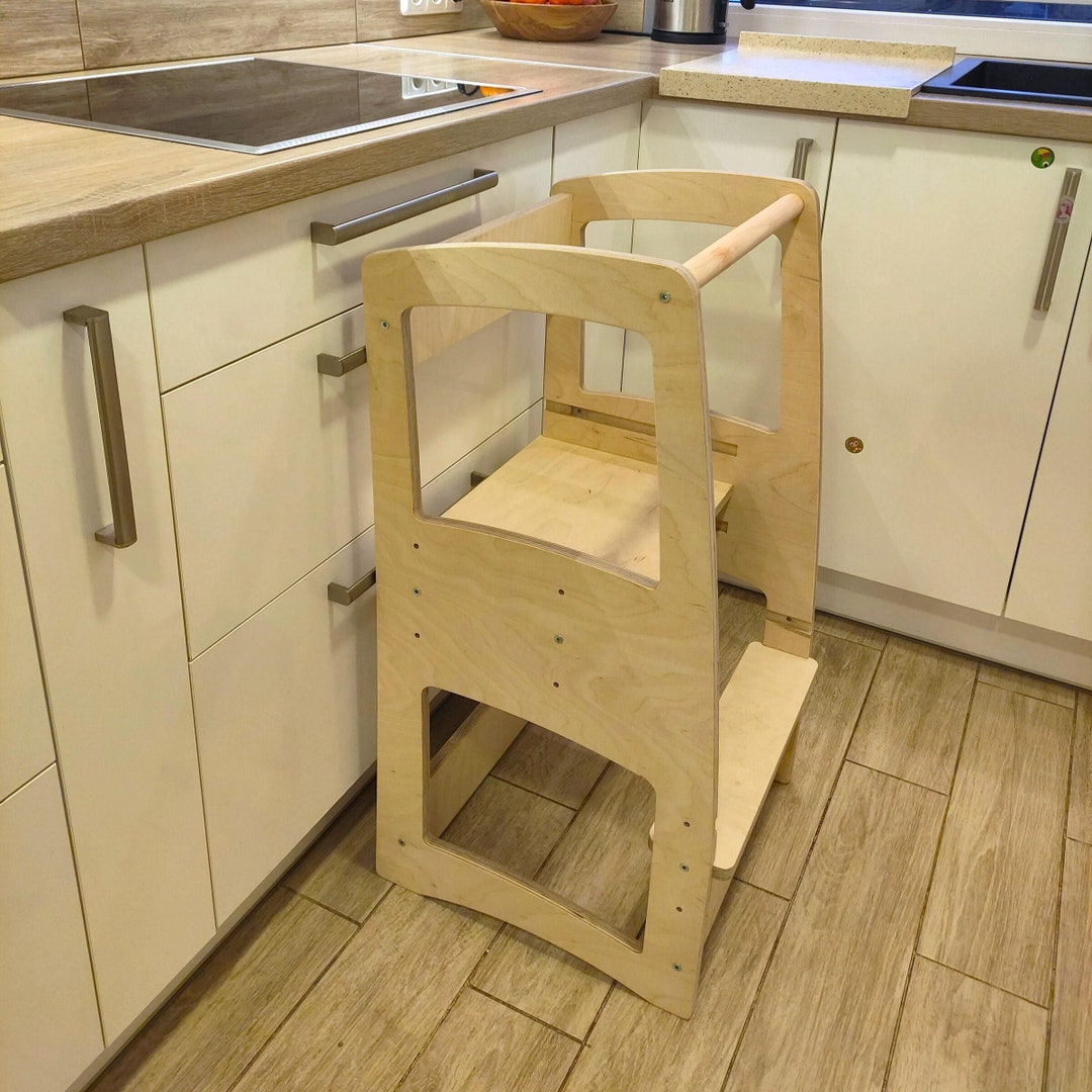 Montessori Toddler Kitchen Tower Kids Kitchen Step Stool - Etsy