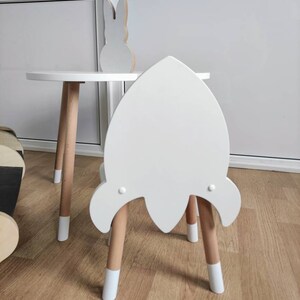 Unique Kids Table and Space Rocket Chairs Set/exclusive Toddler Table ...