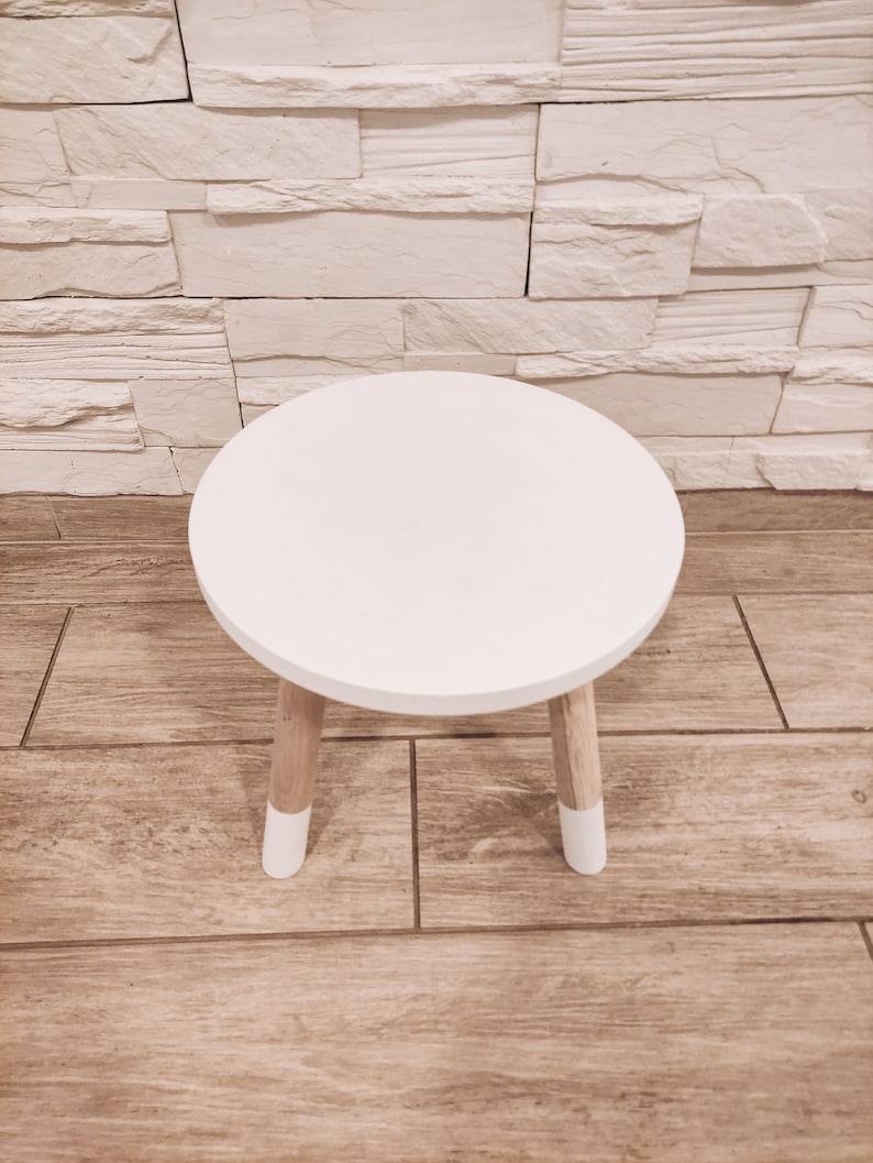 Handmade Kids Stool Round Kids Chair Small Chair Toddler Chair Step ...