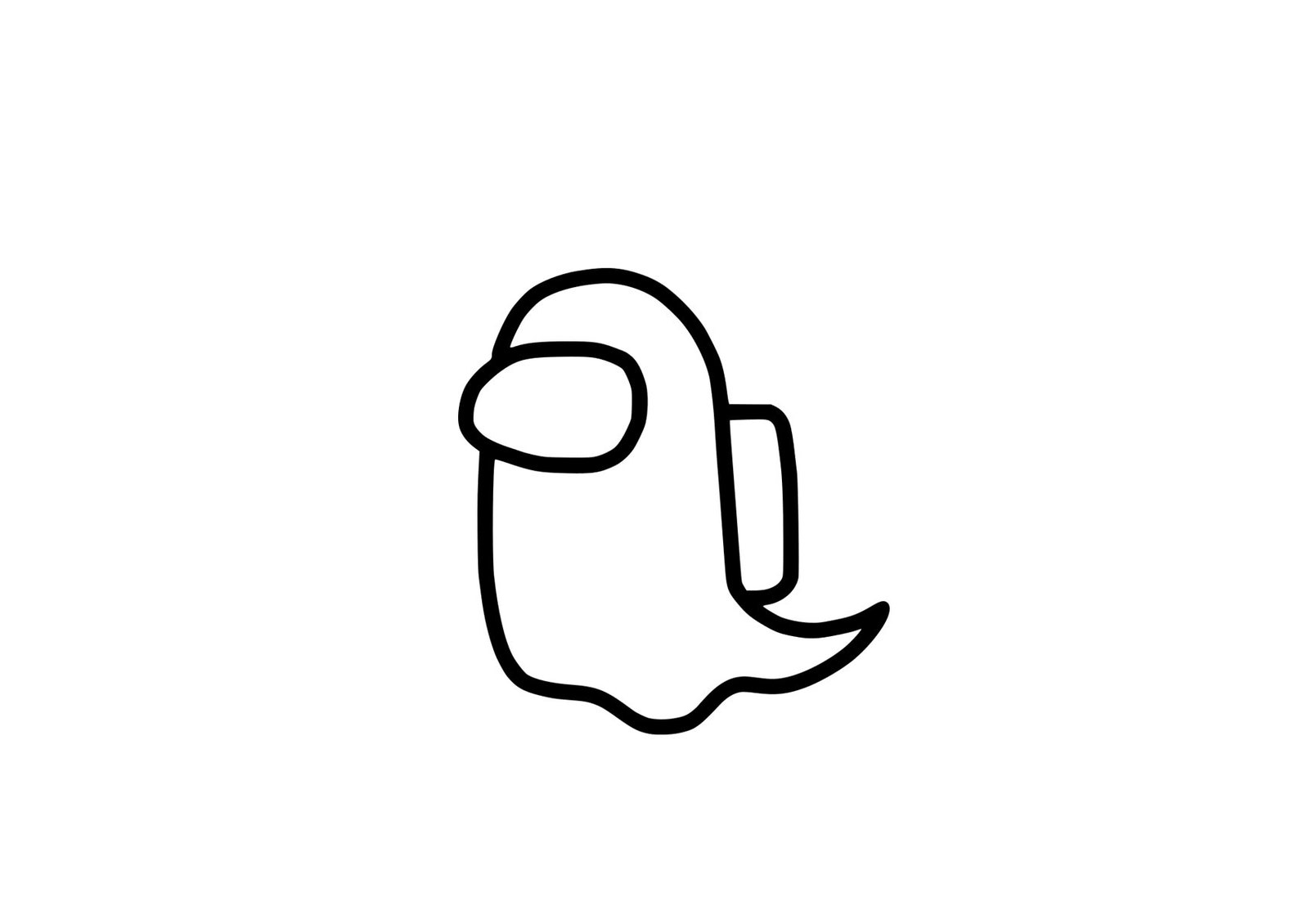 Among us outline svg - goress