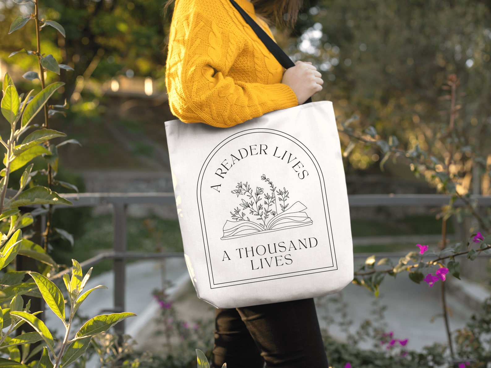 Reading Tote Bag Bookish Tote Bag Trendy Tote Bag Book Tote - Etsy