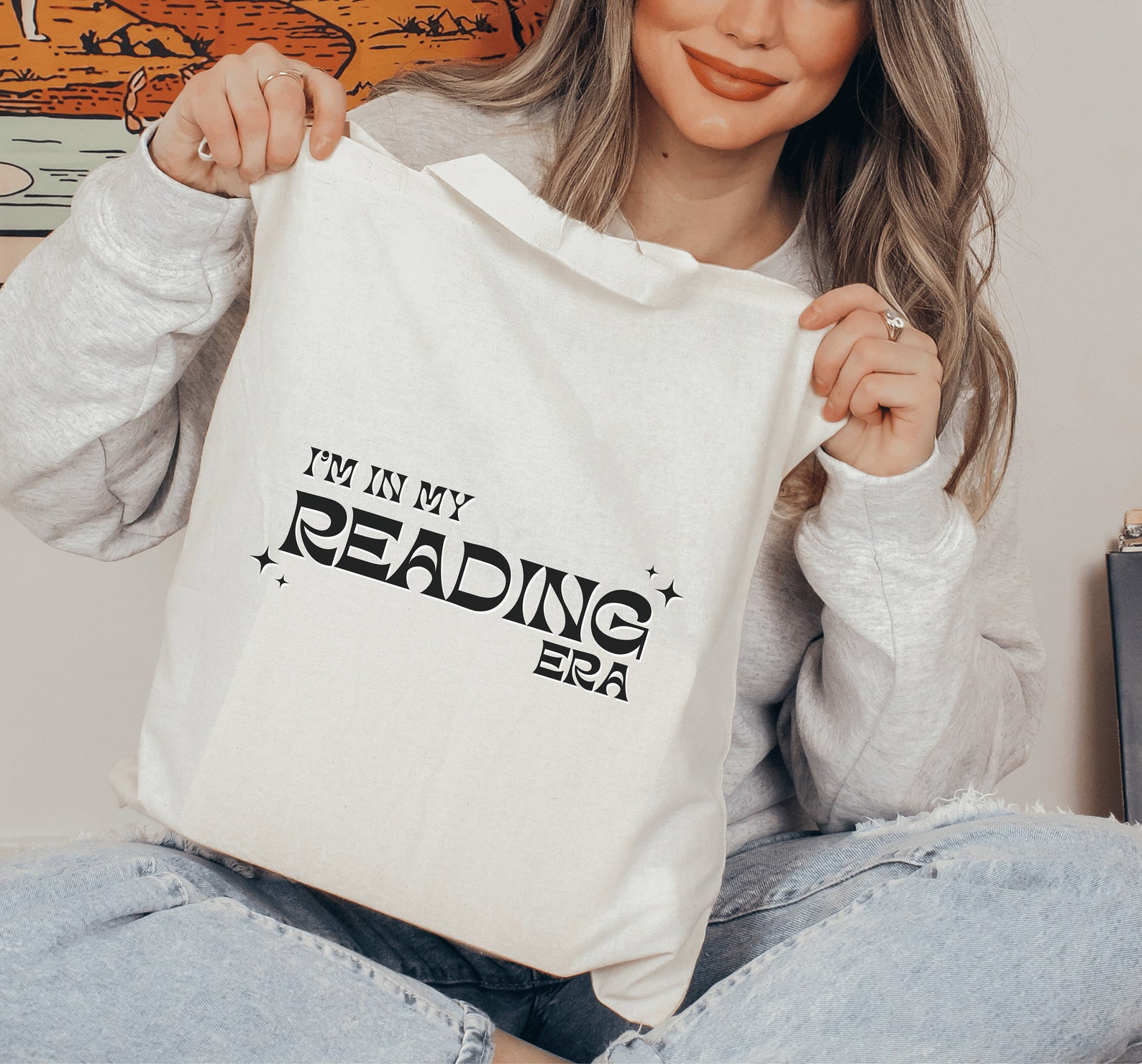 Reading Tote Bag Library Tote Bag Book Tote Bag Literary Tote Bag ...