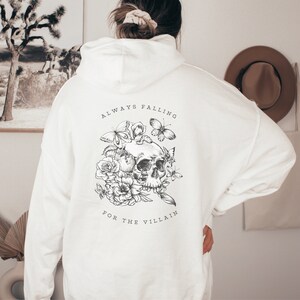 Bookish Hoodie Romance Reader Book Merch Dark Romance Reading Hoodie ...