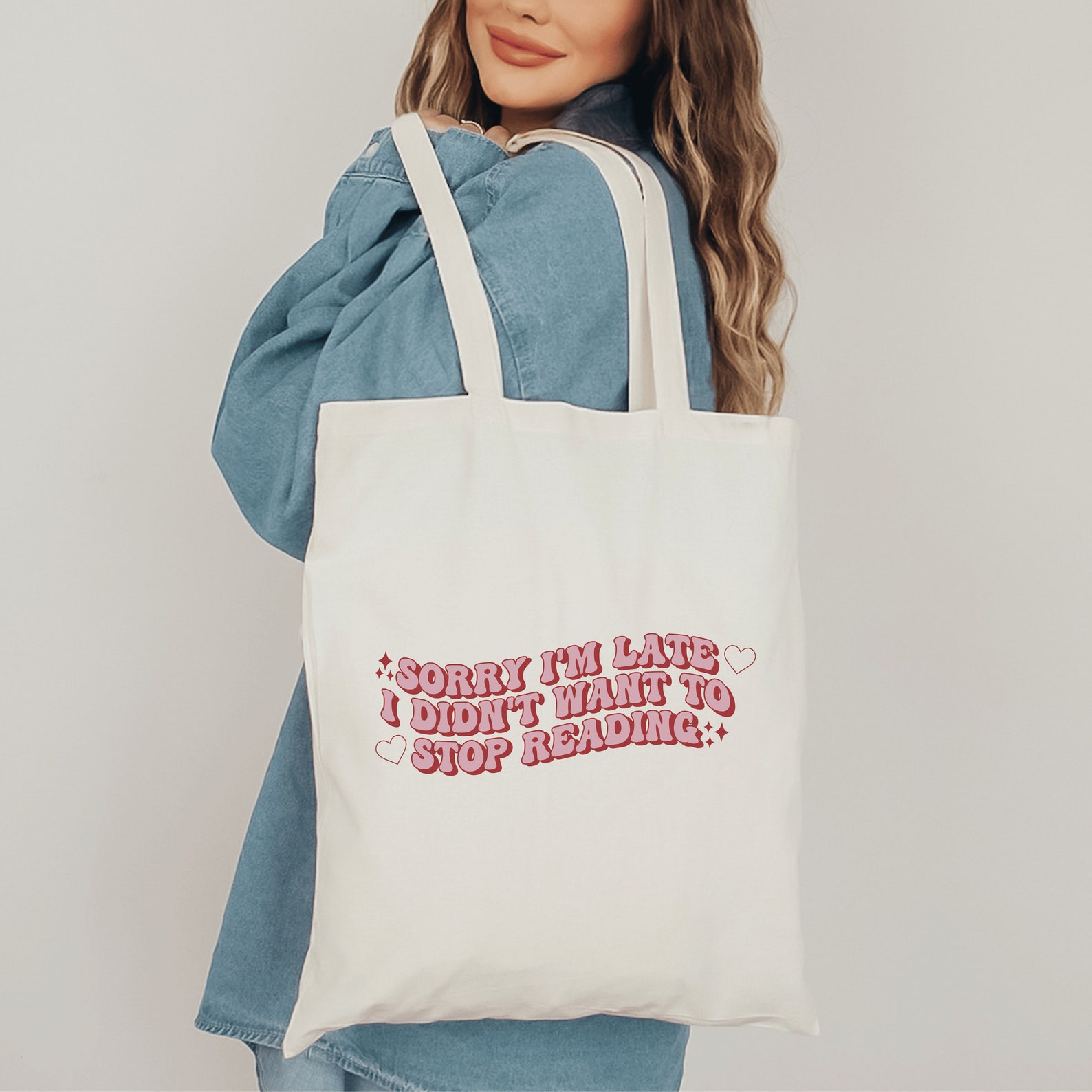 Reading Tote Bag Library Bag Bookish Tote Bag Book Worm Gifts Library ...